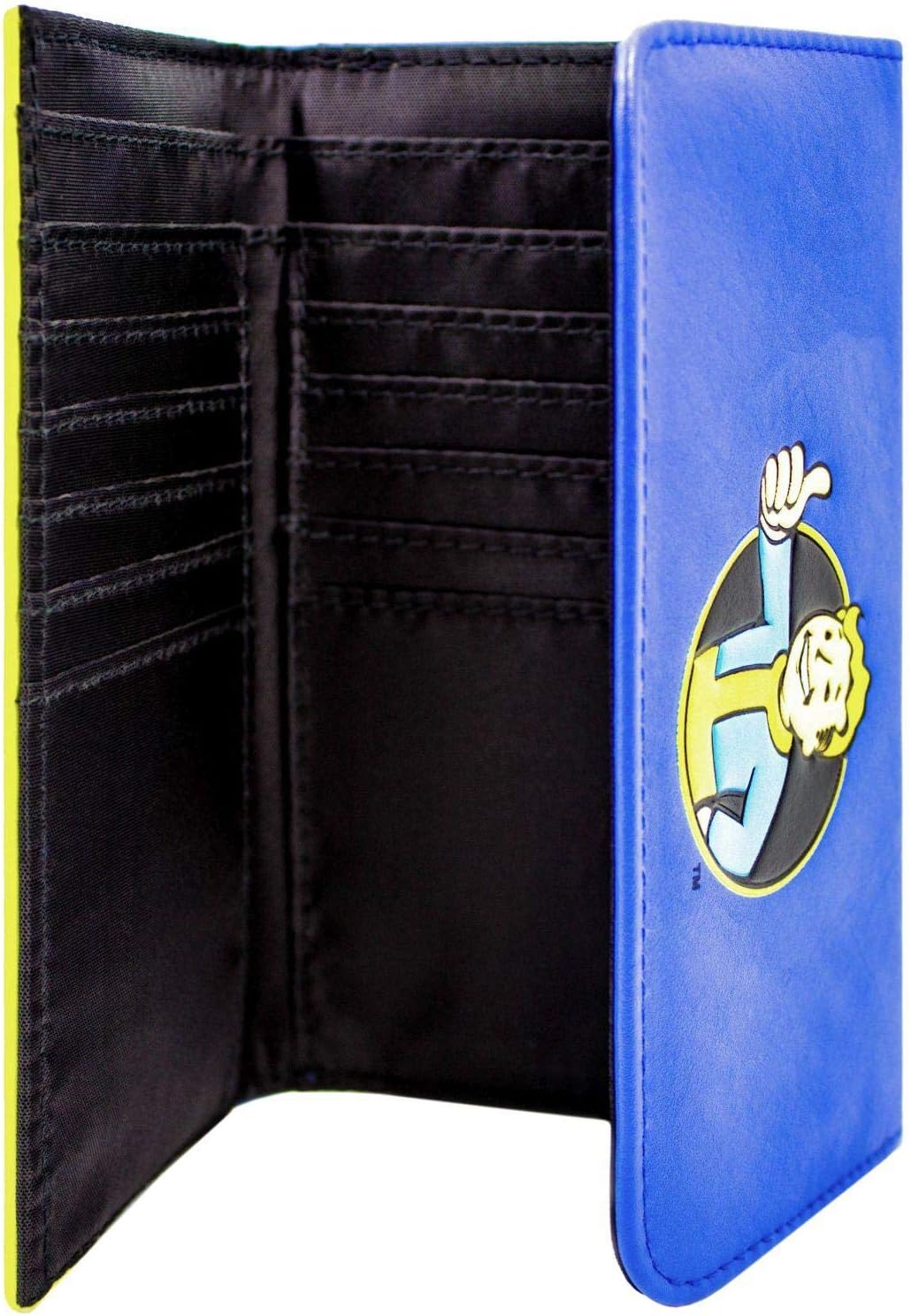 Bethesda Fallout 4 Thumbs Up Vault Blue Coin & Card Tri-Fold Purse ...