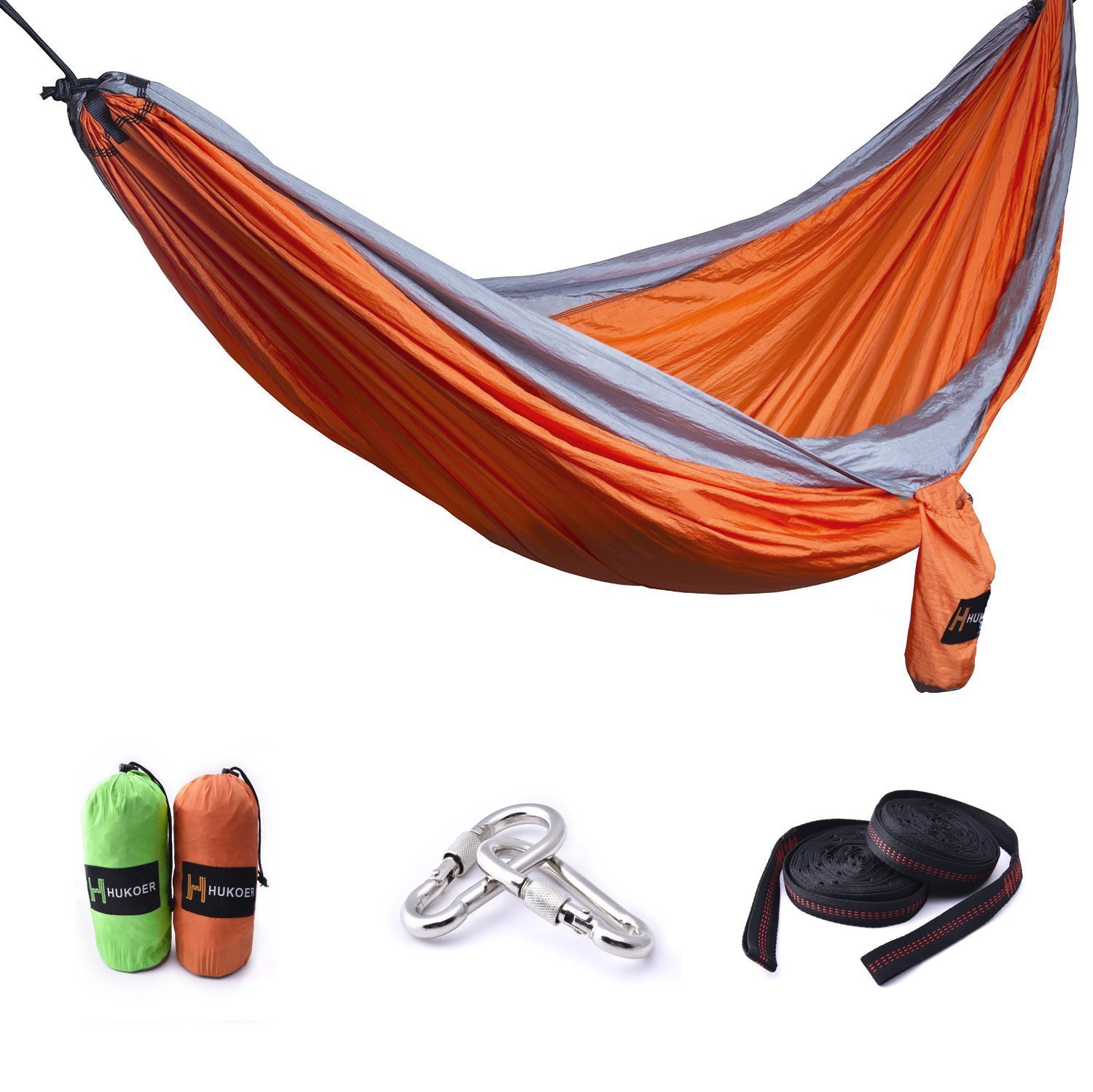 Hamaca de Hukoer, 100 % nailon de paracaídas, carga de alta resistencia ...