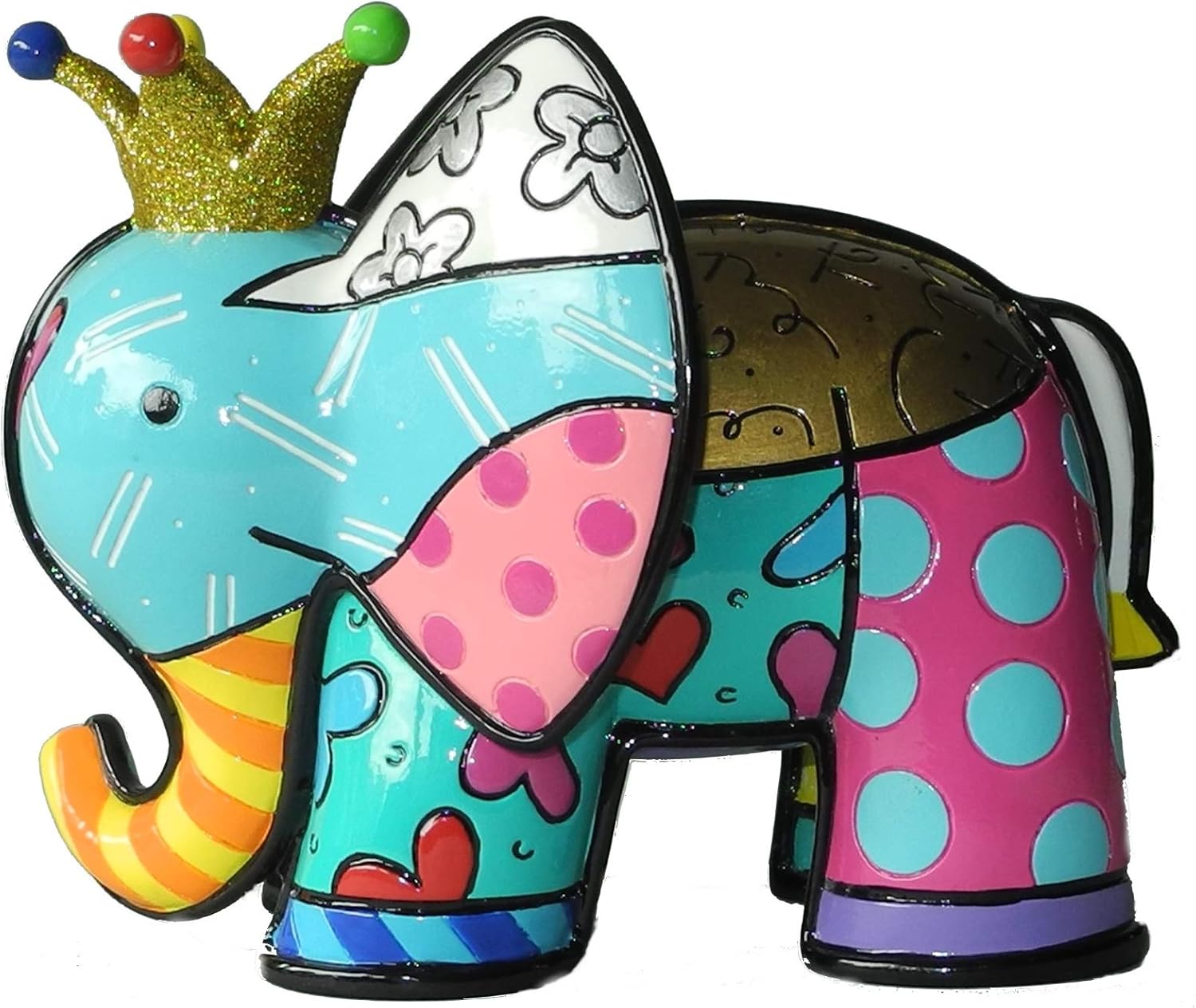 Amazon.com: Romero Britto Giftcraft Elephant Anniversary Figurine ...