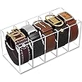 Amazon.com: Belt Organizer, Acrylic Belt Storage Holder for The Closet ...