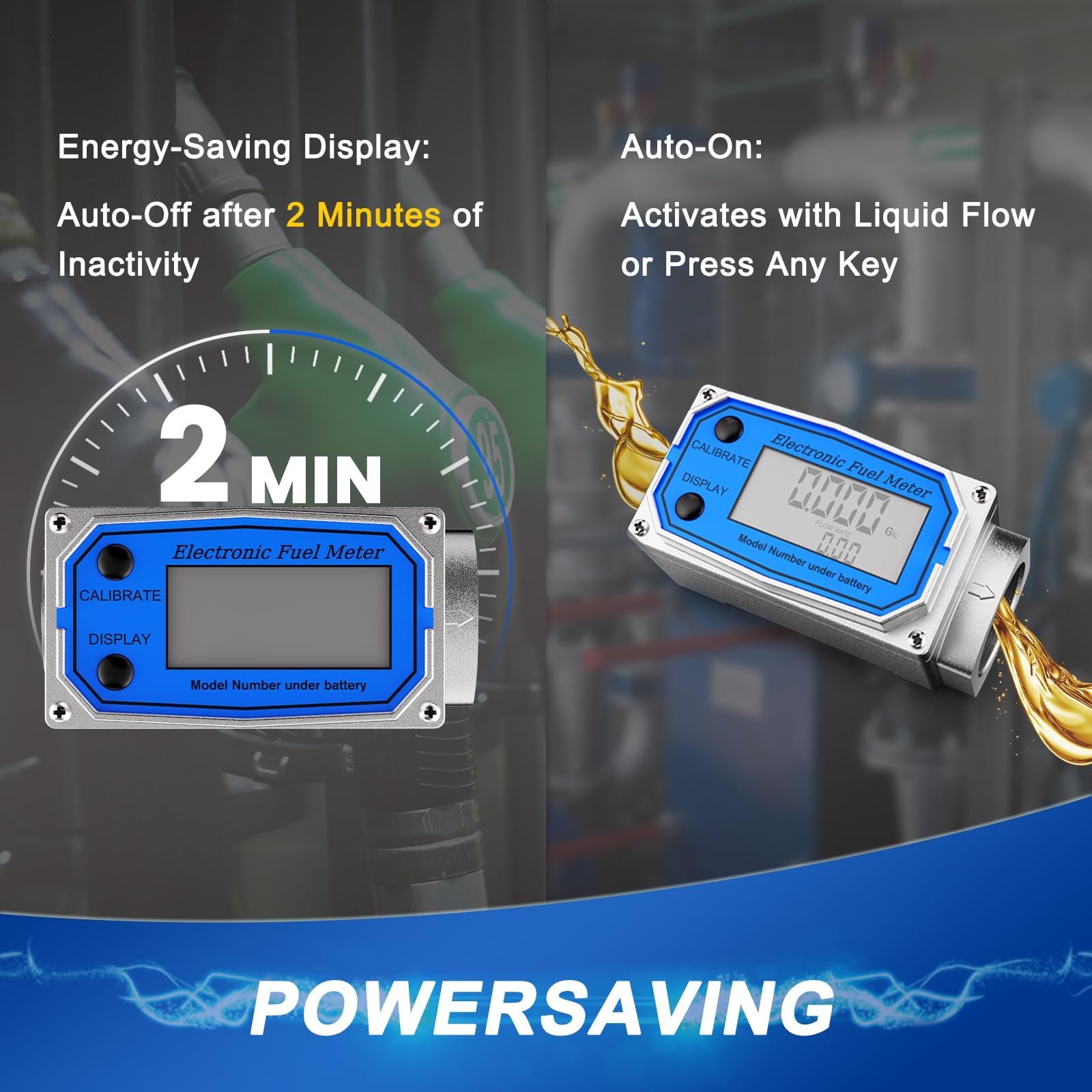 Mua Flow Meter 1 inch Digital Turbine Fuel Meter,Waterproof Inline NPT ...