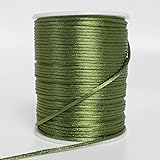 Amazon.com: 2 mm x 330 Feet Satin Nylon Cord, Silky Smooth Nylon String ...