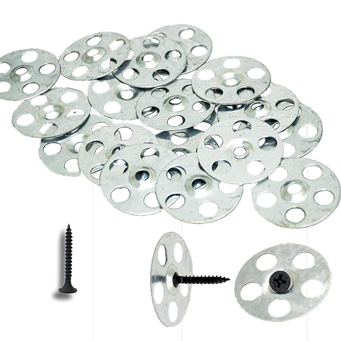 Buy 36mm Steel Insulation Washers and Screws for Insulation Fixings ...