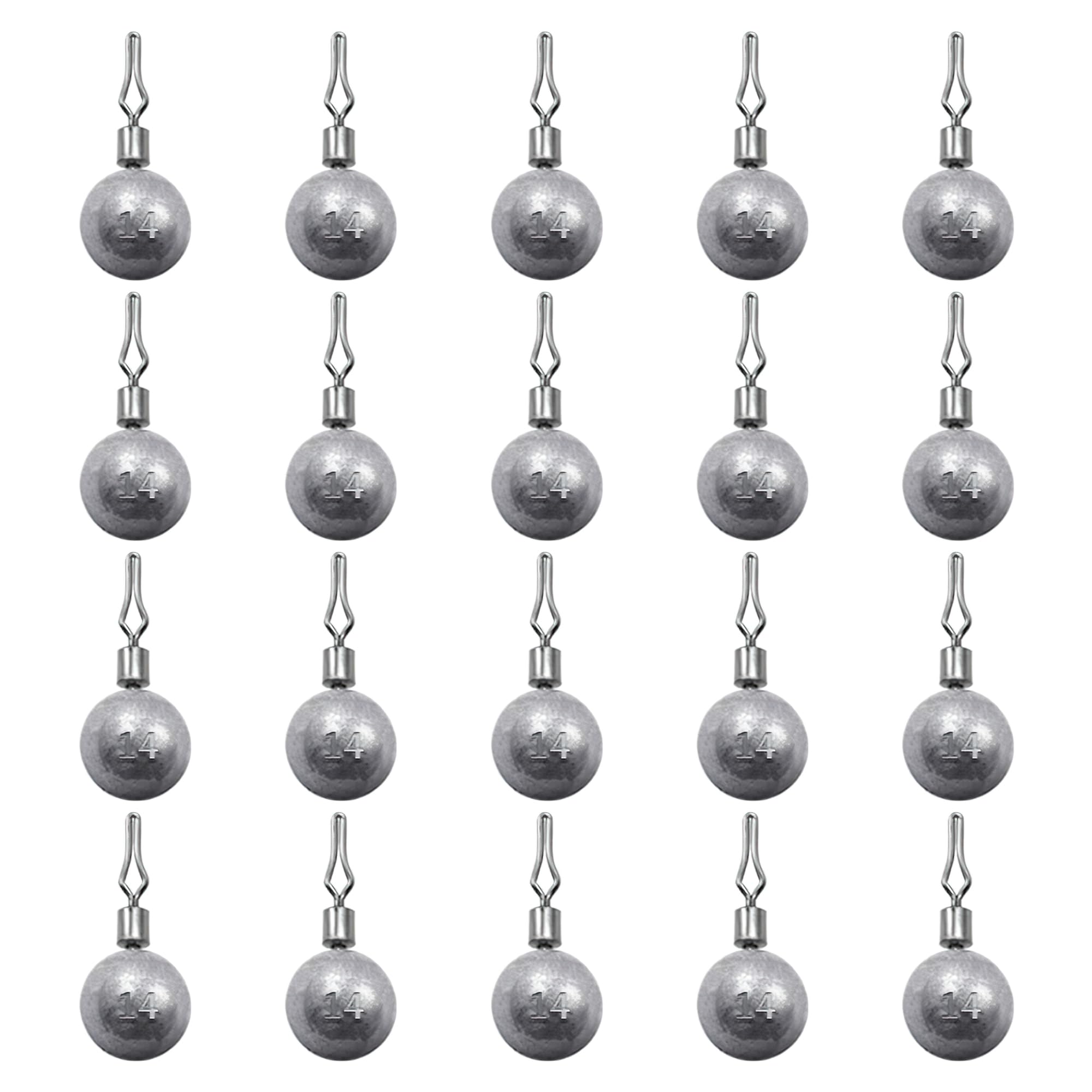 CAMATET 20pcs Lead Fishing Weights Sinkers, Small Drop Shot Weights ...