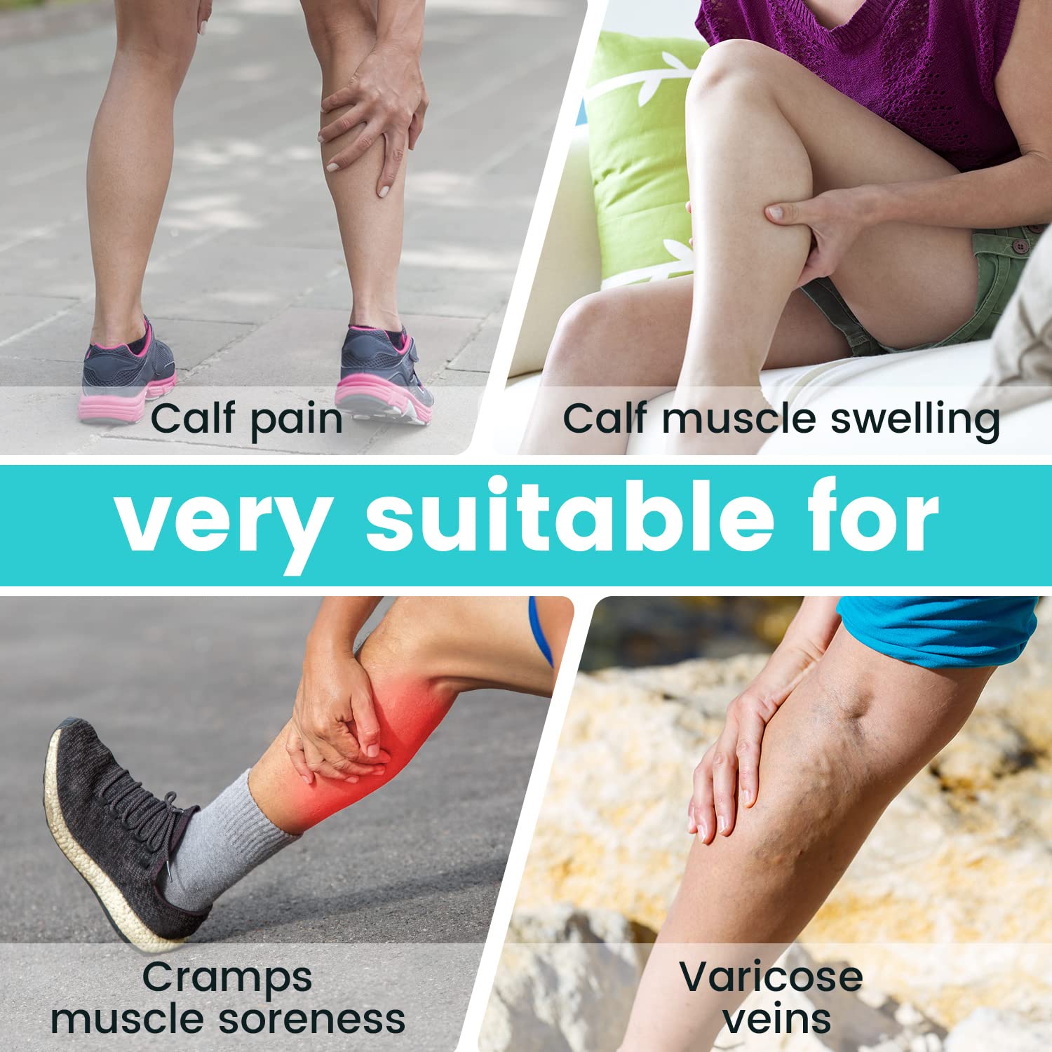Mua Calf Brace Leg Compression Sleeves for Men & Women, Shin Splints ...
