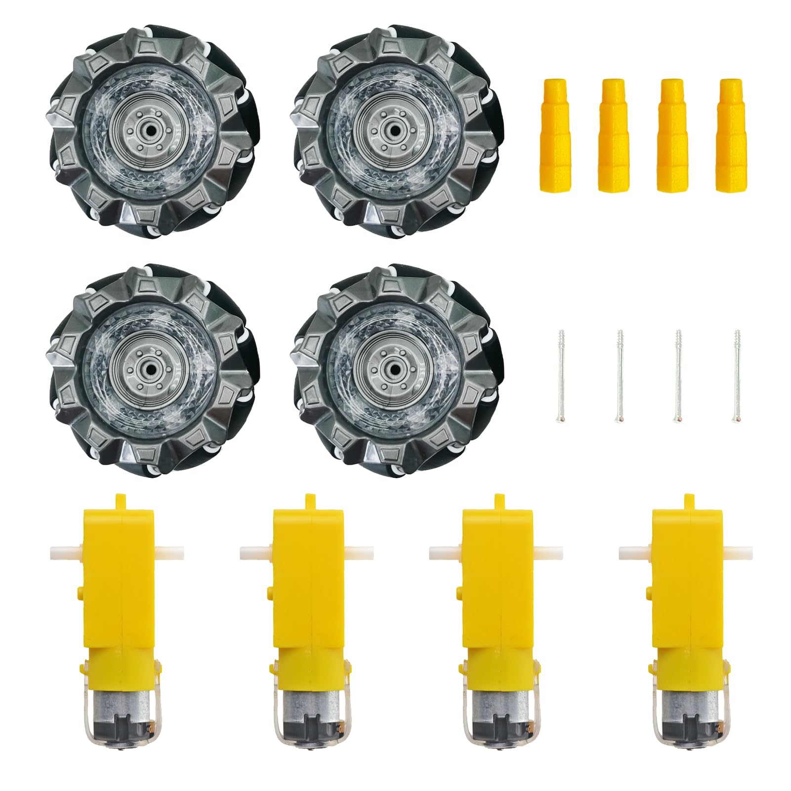 Mua DIY Mecanum Wheel Robot Kit Parts 4WD Omnidirectional Wheels Smart ...