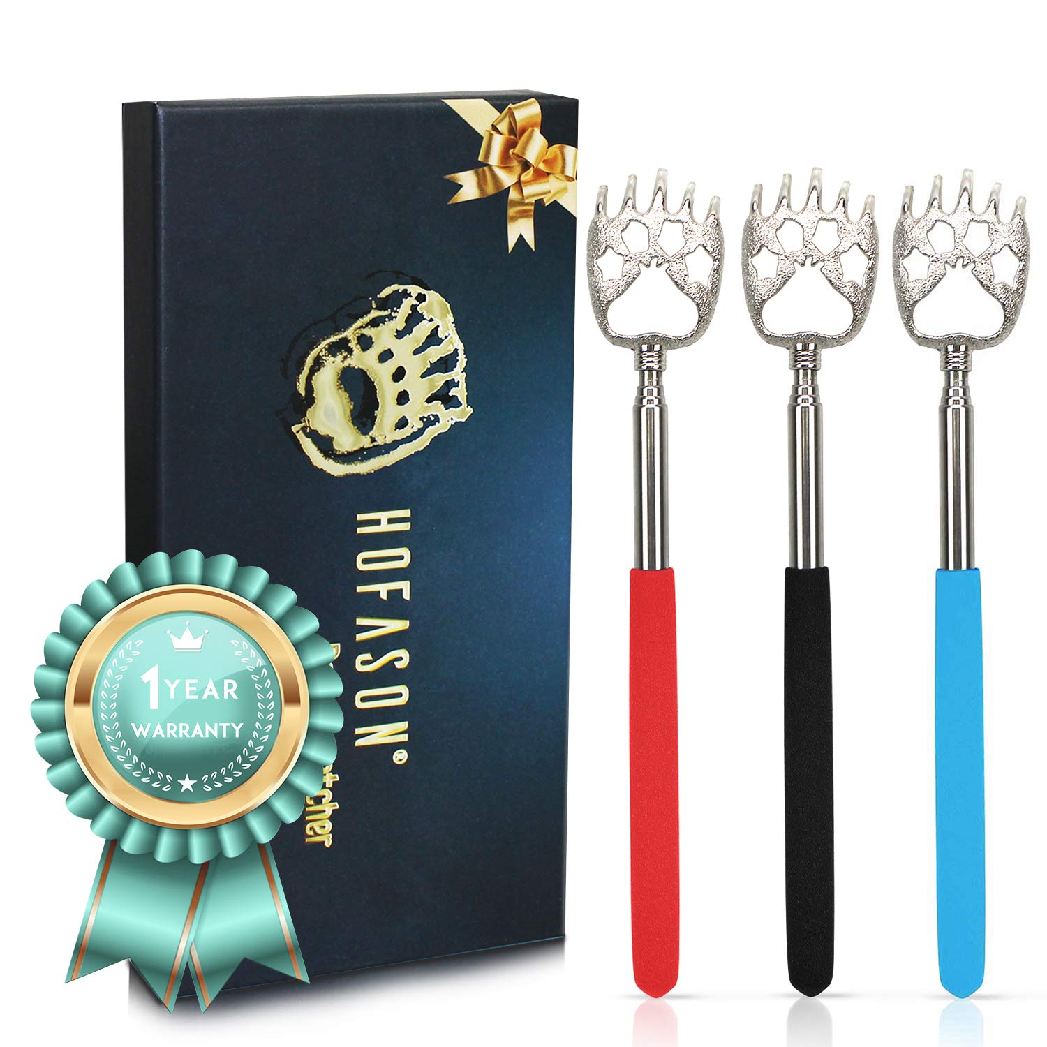 Buy Portable Extendable Telescopic Bear Claws Metal Back Scratchers ...