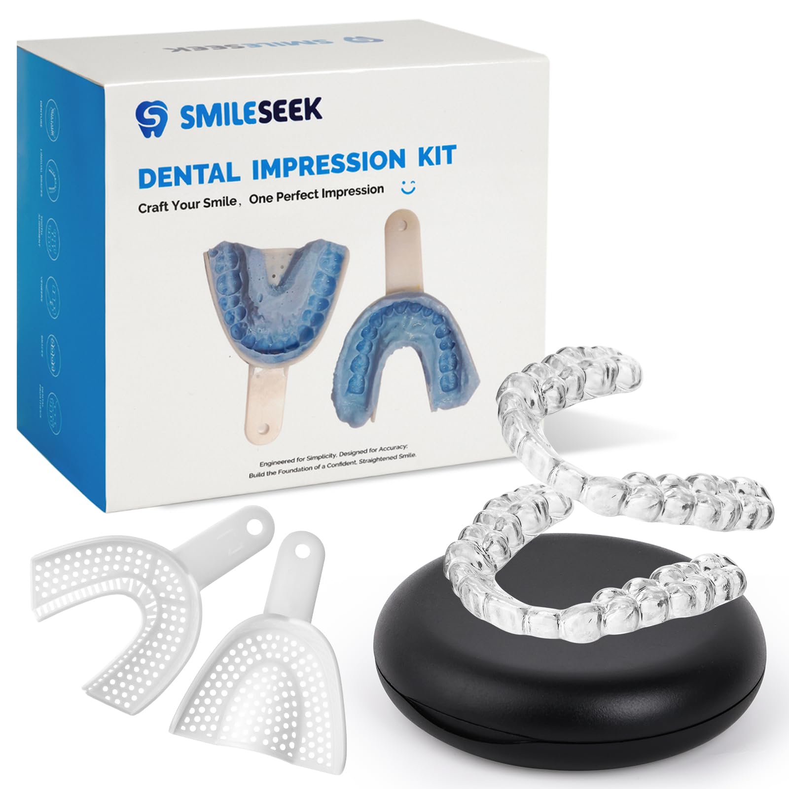 SMILESEEK Custom Clear Mouth Guard for Nighttime Teeth Grinding ...