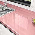 Amazon.com: Wallercity Glossy Pink Contact Paper for Countertops Shiny ...