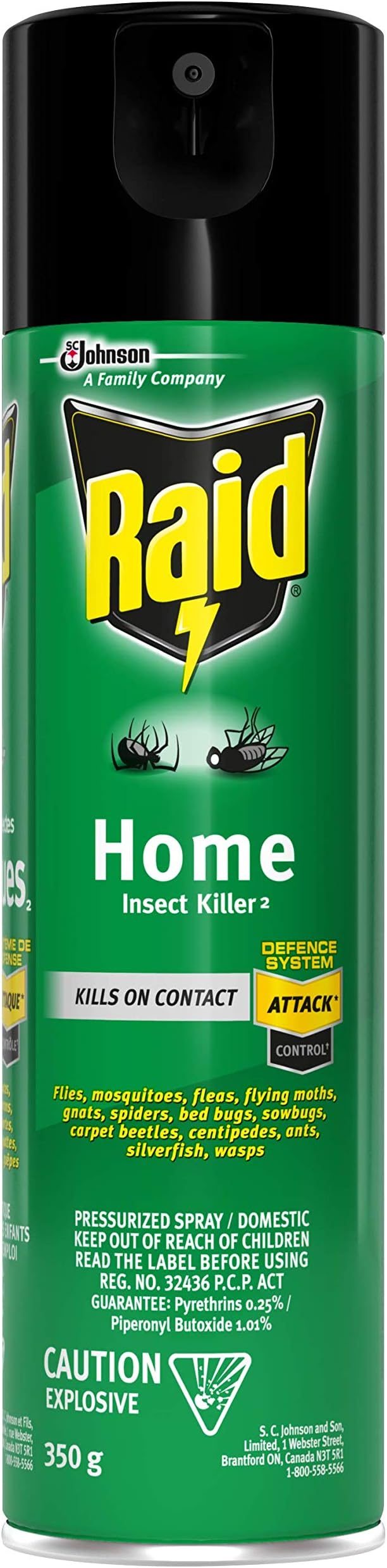 Raid Home Insect Killer, 350g: Amazon.ca: Health & Personal Care