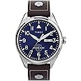 Amazon.com: Timex Men's X Pan Am Day-Date 42mm Watch - Brown Strap Blue ...