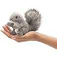 Folkmanis Puppets Gray Squirrel Finger Puppet, Grey/White small, Finger ...