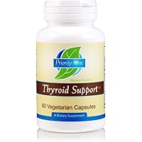 Amazon.com: Priority One Vitamins Thyroid Support 60 Vegetarian Capsules - Vegetarian Support of ...