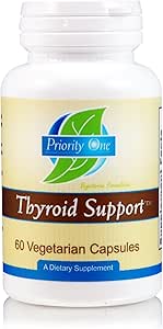 Priority One Vitamins Thyroid Support 60 Vegetarian Capsules - Vegetarian Support of The Thyroid ...