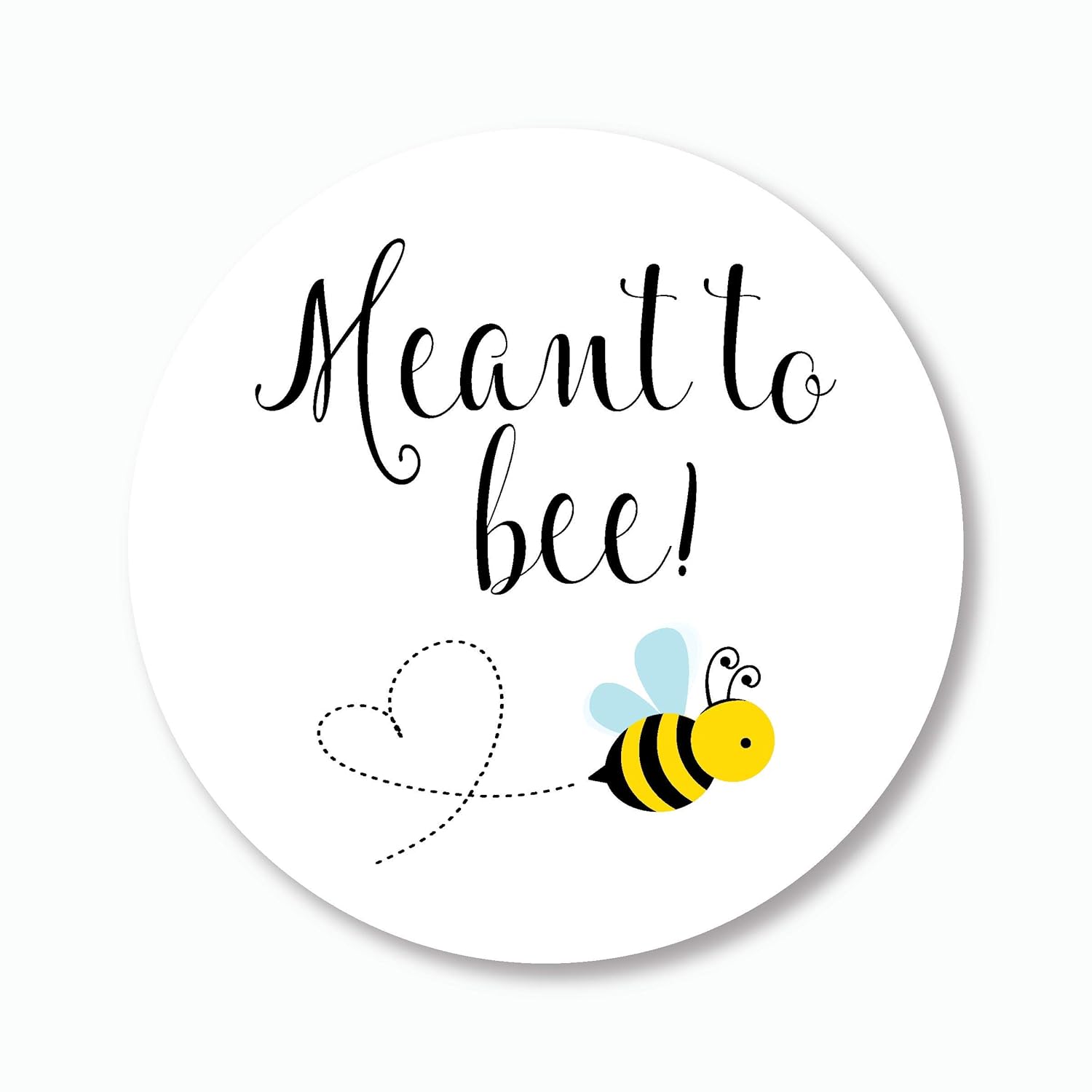 Amazon.com: 120ct - 1" Meant To Bee Stickers, Meant to Be, Honey ...