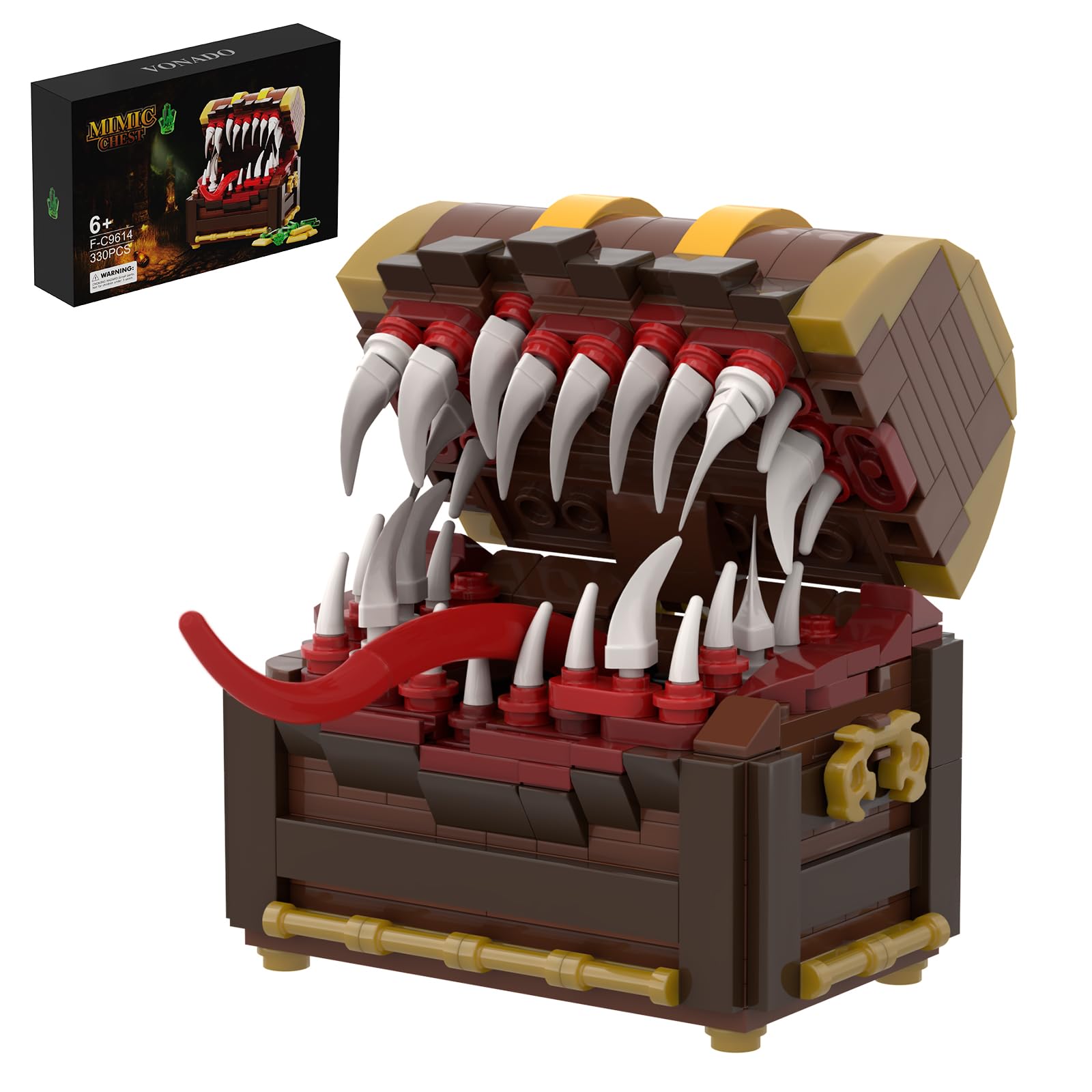 Mua Mimic Treasure Chest Monster Building Block Kit, 330Pcs MOC Pirate ...