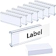 Amazon.com : YHNTGB 120 PCS Wire Shelf Label Holders Plastic Rack Tags ...