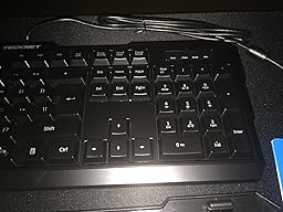 Amazon.com: Tecknet Kraken 3 LED Adjustable Backlit Gaming Keyboard and ...