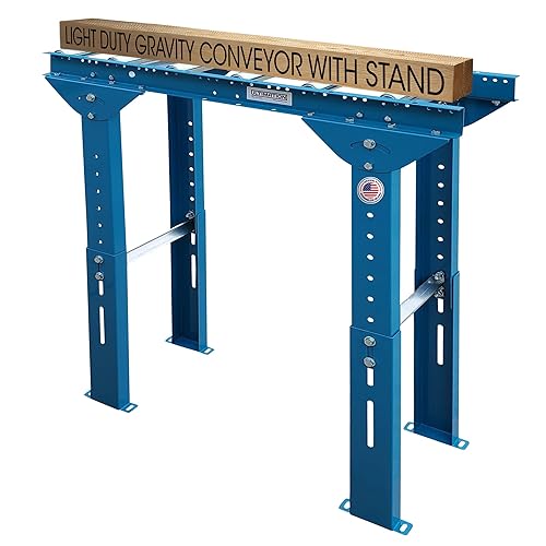 Ultimation Light-Duty Roller Stand with Adjustable Height and Steel ...
