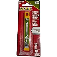 OLFA 5007 A1160B 9mm Snap-Off Art Blade, 10-Pack