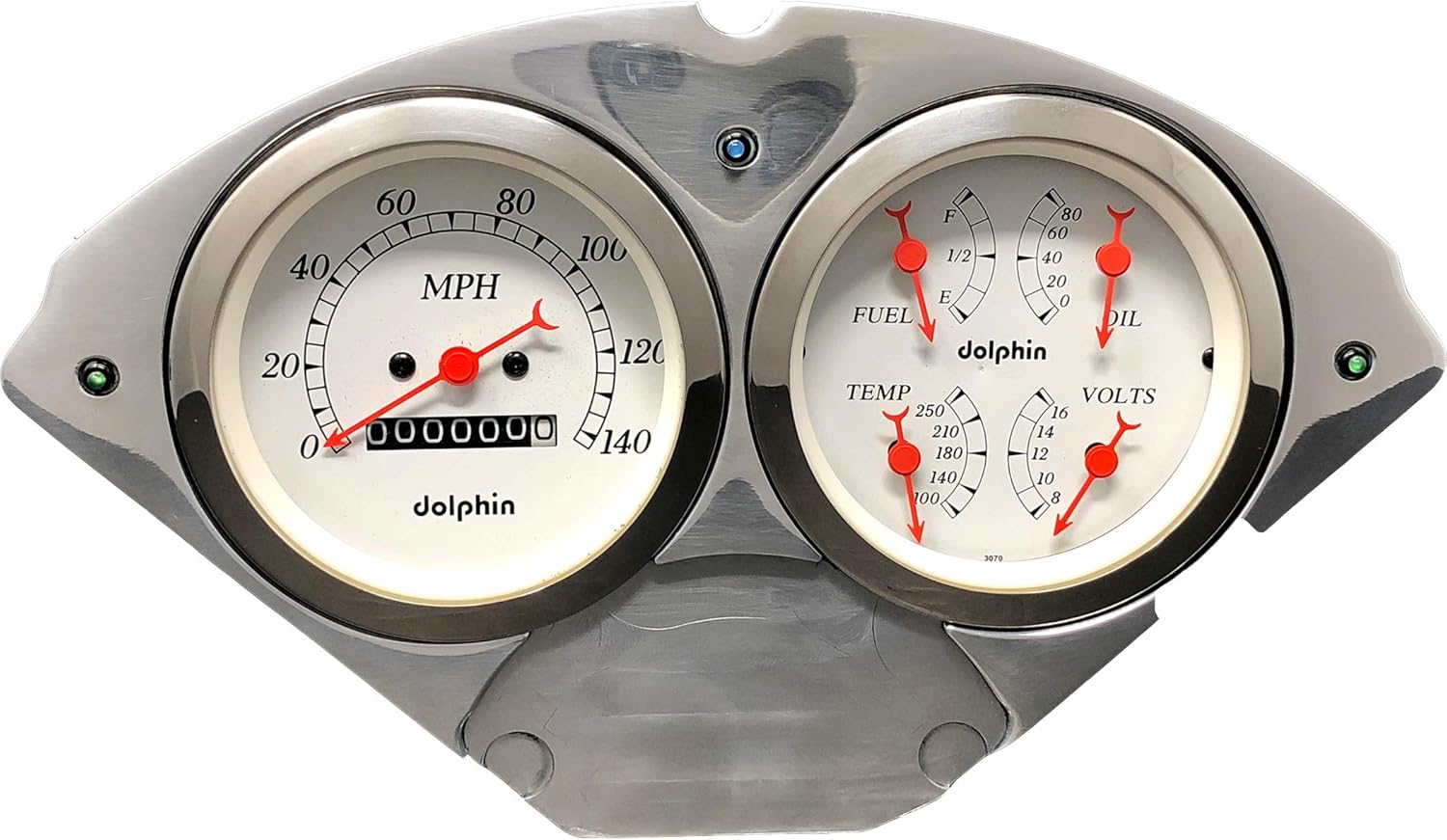 Amazon.com: Dolphin Gauges 1955 1956 Chevy Car 3 3/8 Quad Style ...