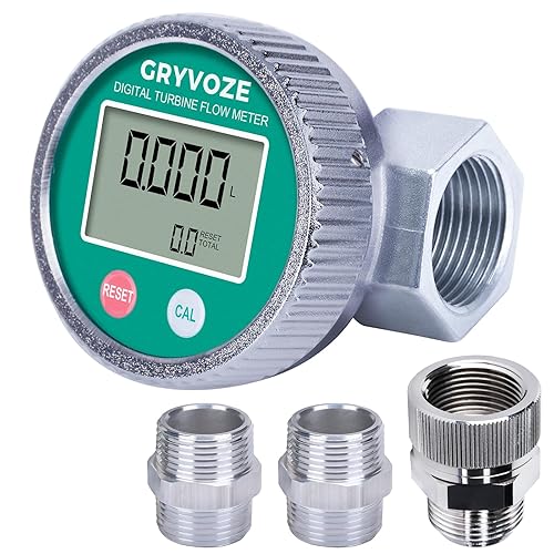 1 Inch Digital Water and Fuel Flow Meter Kit - with 360° Swivel ...