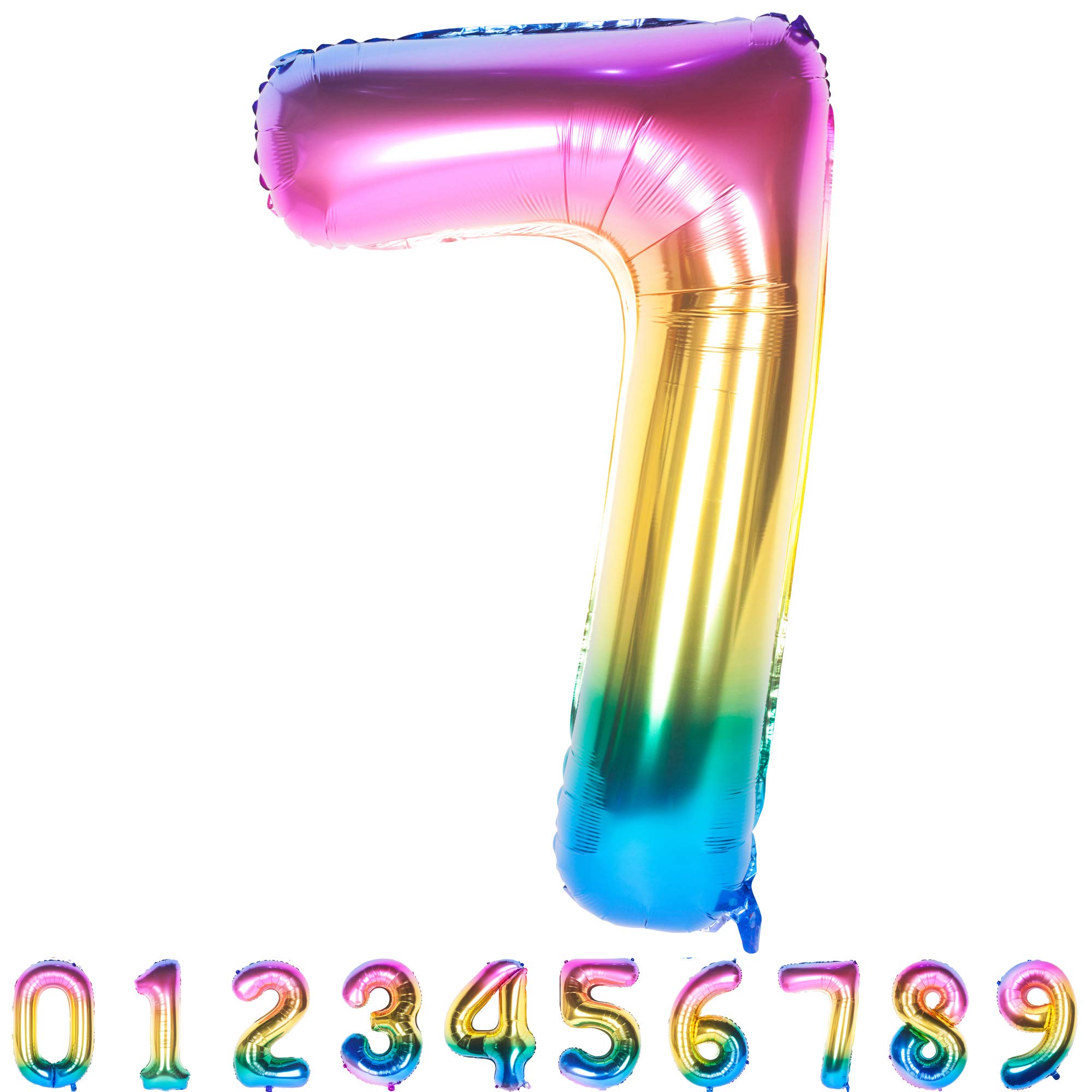 Buy 40 Inch Giant Rainbow Numbers 7 Balloons Colorful Party Birthday Buy 40 Inch Giant Rainbow Numbers 7 Balloons Colorful Party Birthday