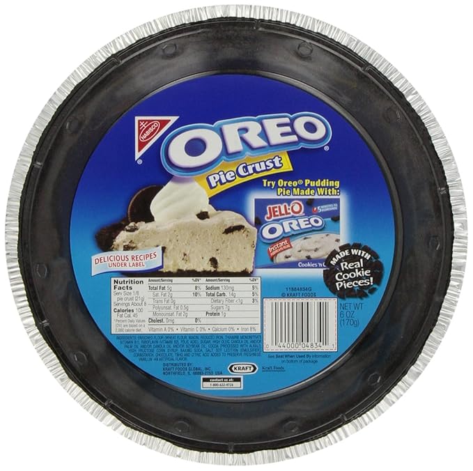 Amazon.com : Oreo Pie Crust, 6 Ounce : Grocery & Gourmet Food