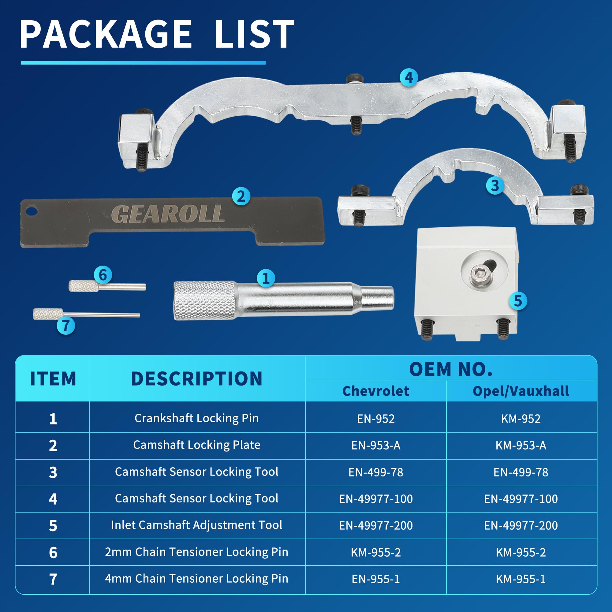 Mua GEAROLL Engine Timing Tool Kit Camshaft Holding Alignment Locking ...