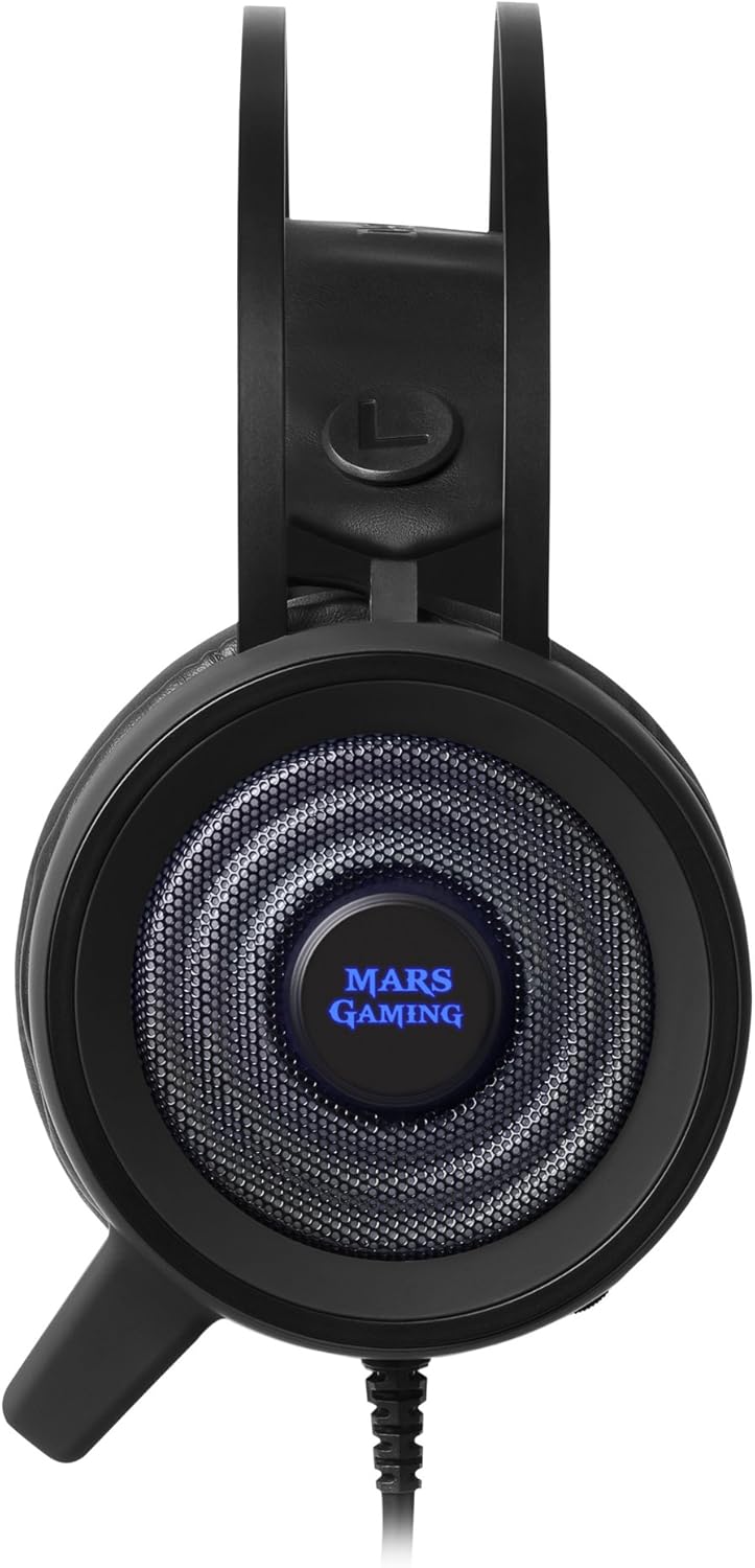 Mars Gaming MH318, Headset, Low Profile Mic, Surround 7.1, RGBFlow ...