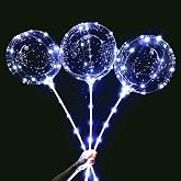 Amazon.com: 10 Pack LED Balloons with Sticks - Light Up Balloons LED ...