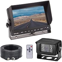Rear View Camera For RV Wireless - 5" Split Screen Monitor With License ...