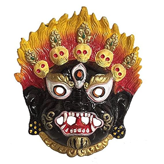 Salvus APP SOLUTIONS Metal Multicolor Bhoot Face Mask Nazar Battu/Wall ...