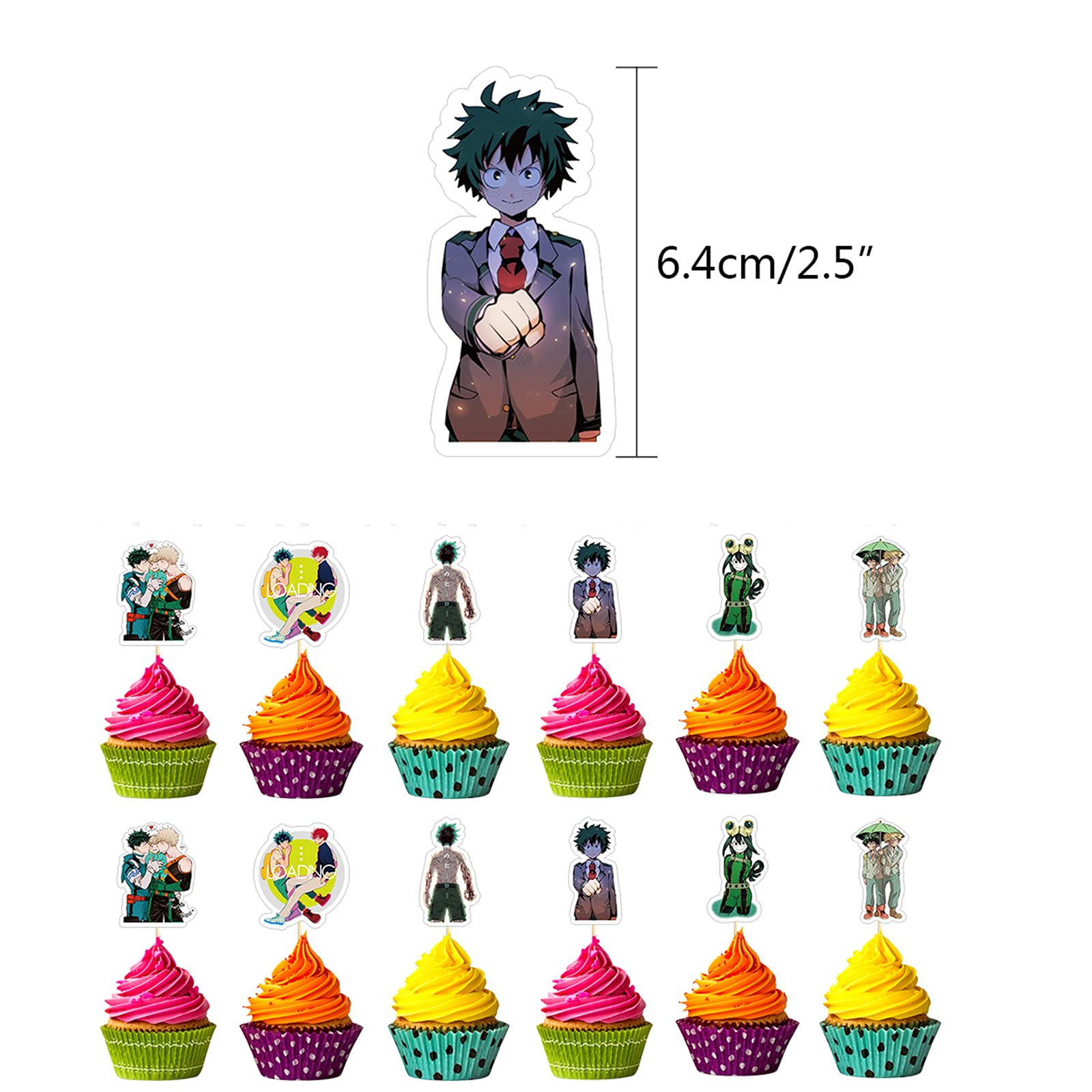 Mua My Hero Academia Birthday Decorations MHA Cake Decorations Supplies ...