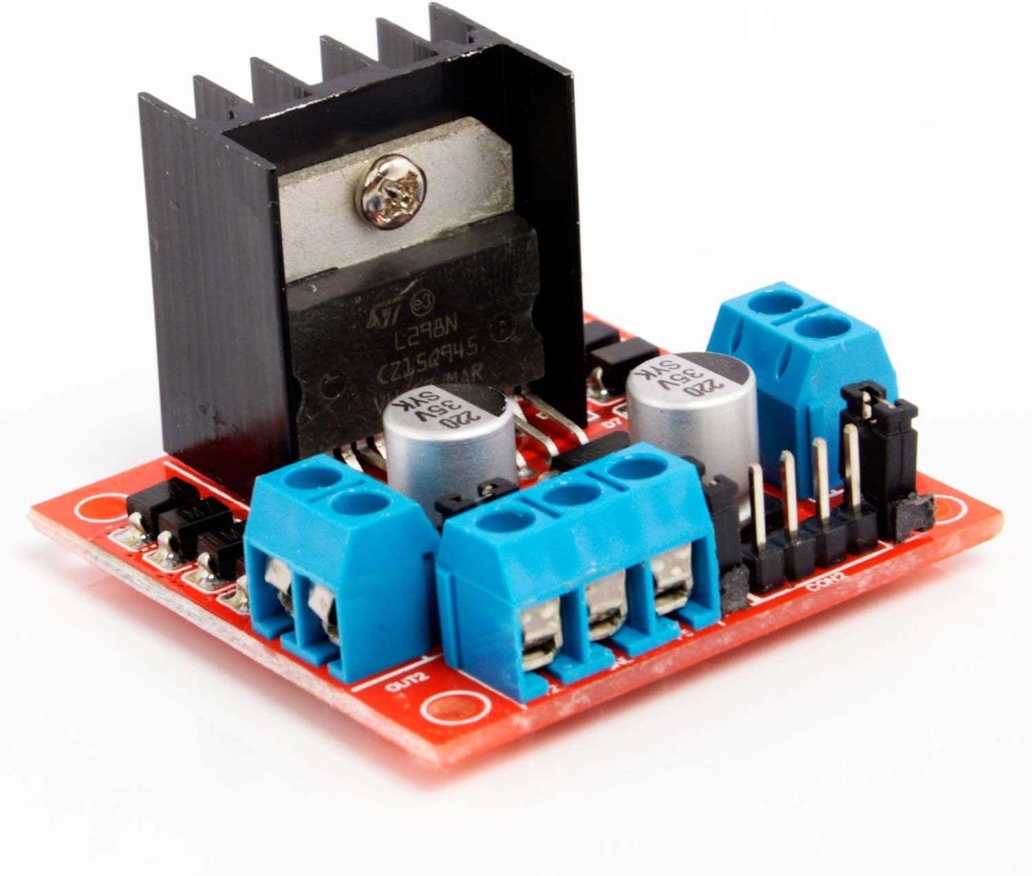 Neuftech 2 Pcs L298N Motor Driver Module Dual Channel H Bridge DC ...