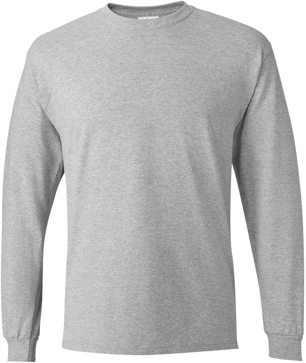 Hanes Men's ComfortSoft Heavyweight Long Sleeve T-Shirt, Ash, 3XL US ...