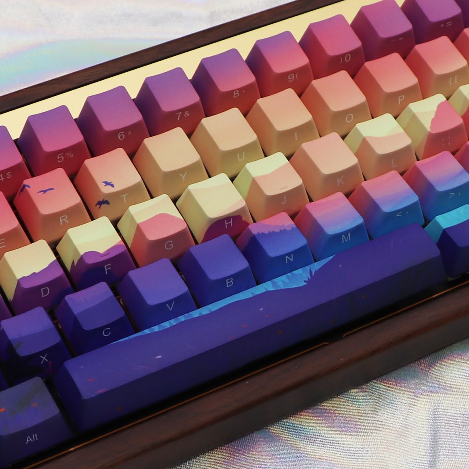 Mua JSJT Keycaps 65 Percent-Side Printed Keycaps 68 Keys Custom Keycaps ...