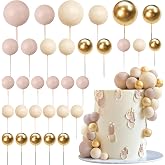 Amazon.com: ASTARON 32 Pcs Ball Cake Topper Decorations Mini Balloons ...