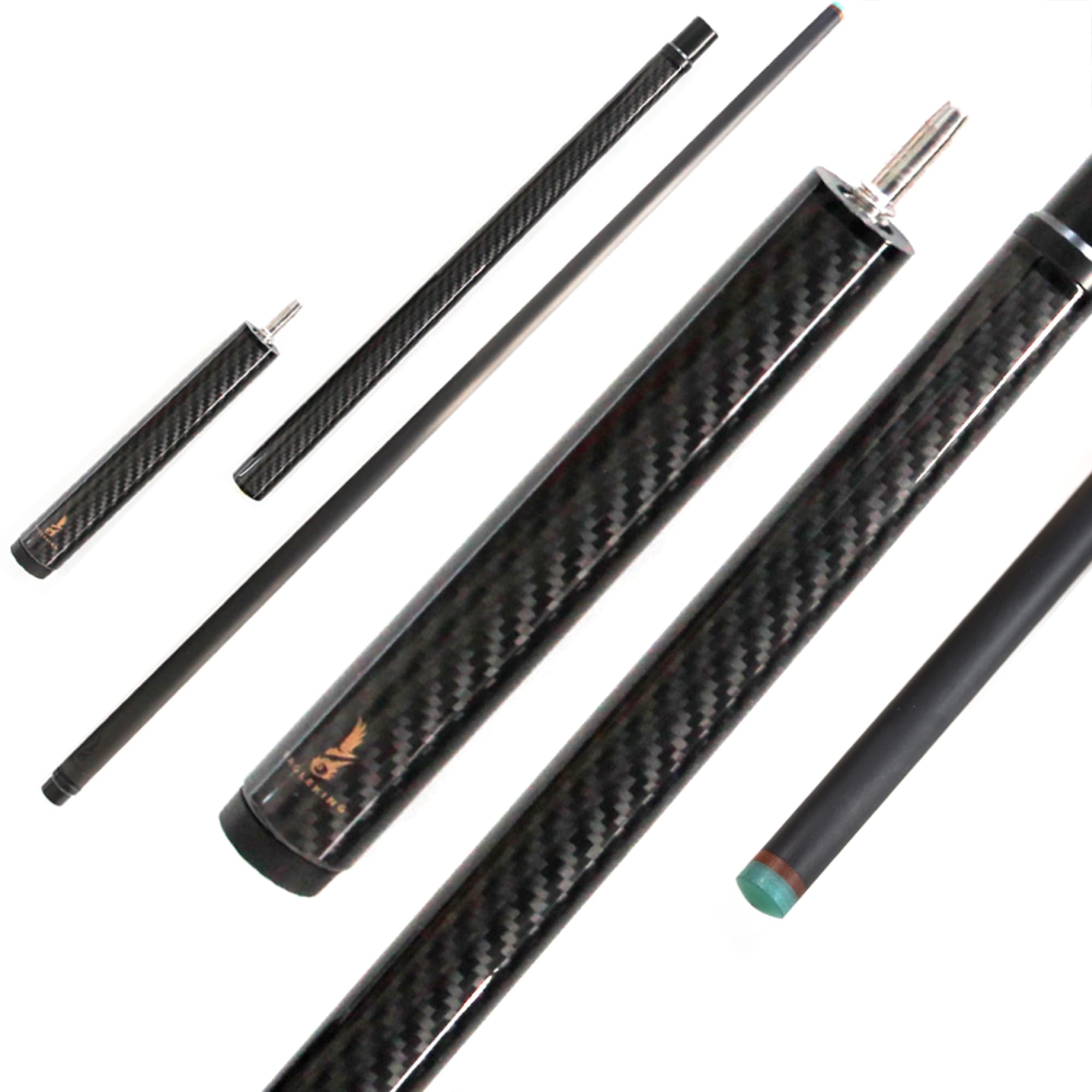 Mua KHEALING Billiard Cue Carbon Electric Wood Head Black Electric Wood ...