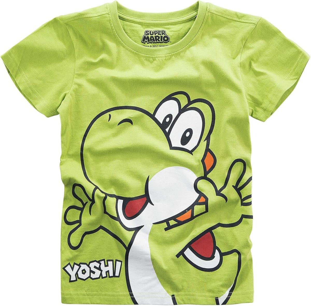 Super Mario Yoshi Men T-Shirt Green 146/152, 100% Cotton,: Amazon.co.uk ...