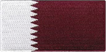 Amazon.com: Qatar Flag Embroidered Patch Qatari Iron-On Arab National Emblem: Clothing
