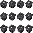 Amazon.com: UXCELL 12 Pcs Square Tube Inserts with M6 Thread, for 0.59 ...