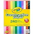 Amazon.com: Crayola Construction Paper (240ct), 12 Assorted Colors ...