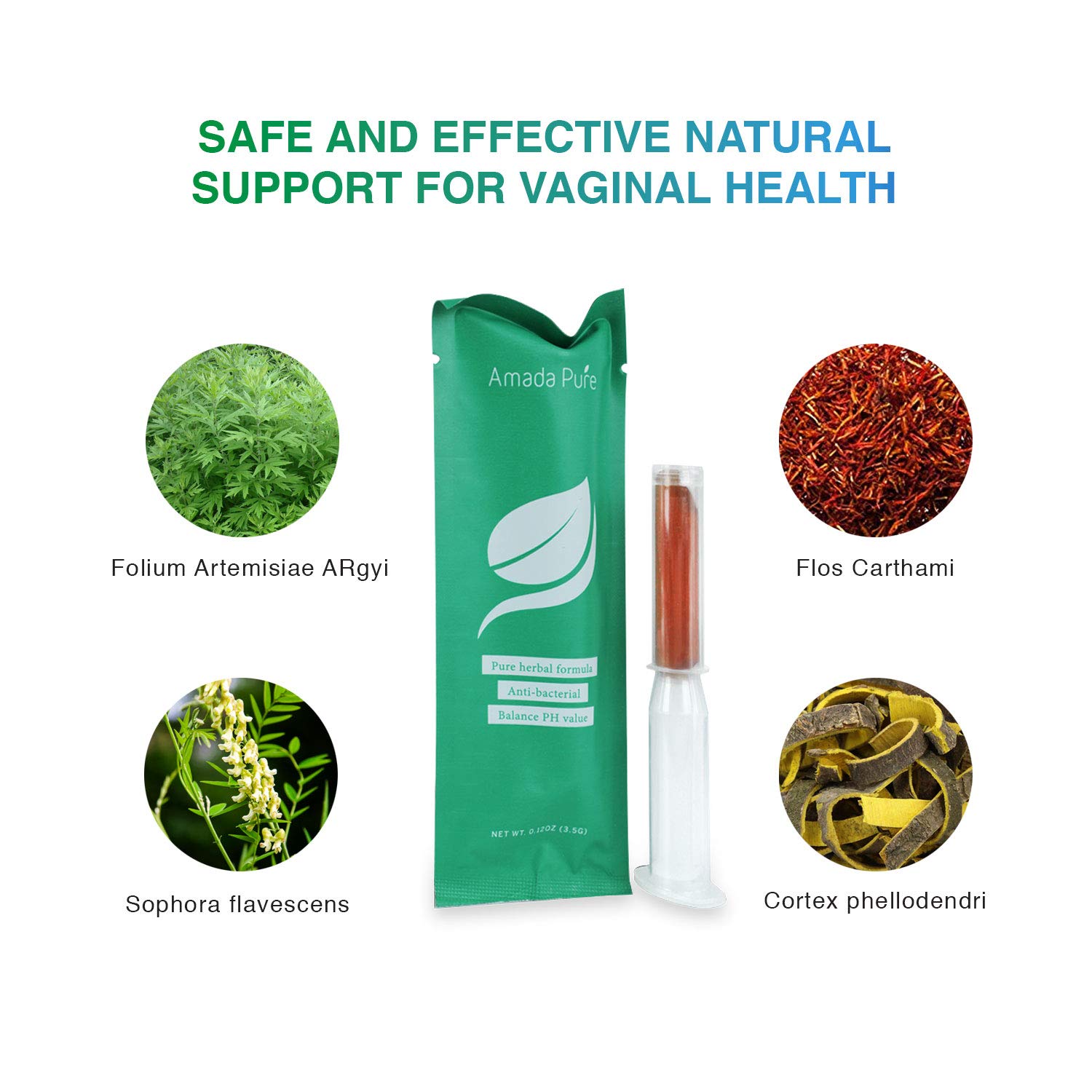 Amada Pure Yeast Infection Treatment Gel - Itch Relief Gel - PH Balance ...