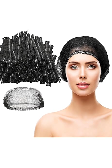 Hair Nets For Food Service Workers Black Disposable Hair Net, 24 Inch ...