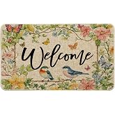 Amazon.com: Artoid Mode Sunflower Bee Welcome Summer Doormat, Spring ...