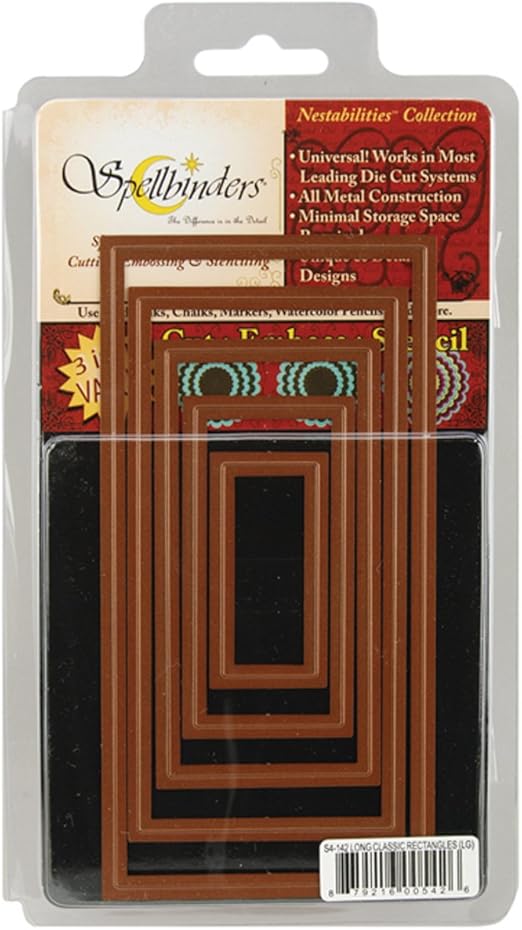 Amazon.com - Spellbinders Nestabilities Dies-Classic Long Rectangle Large