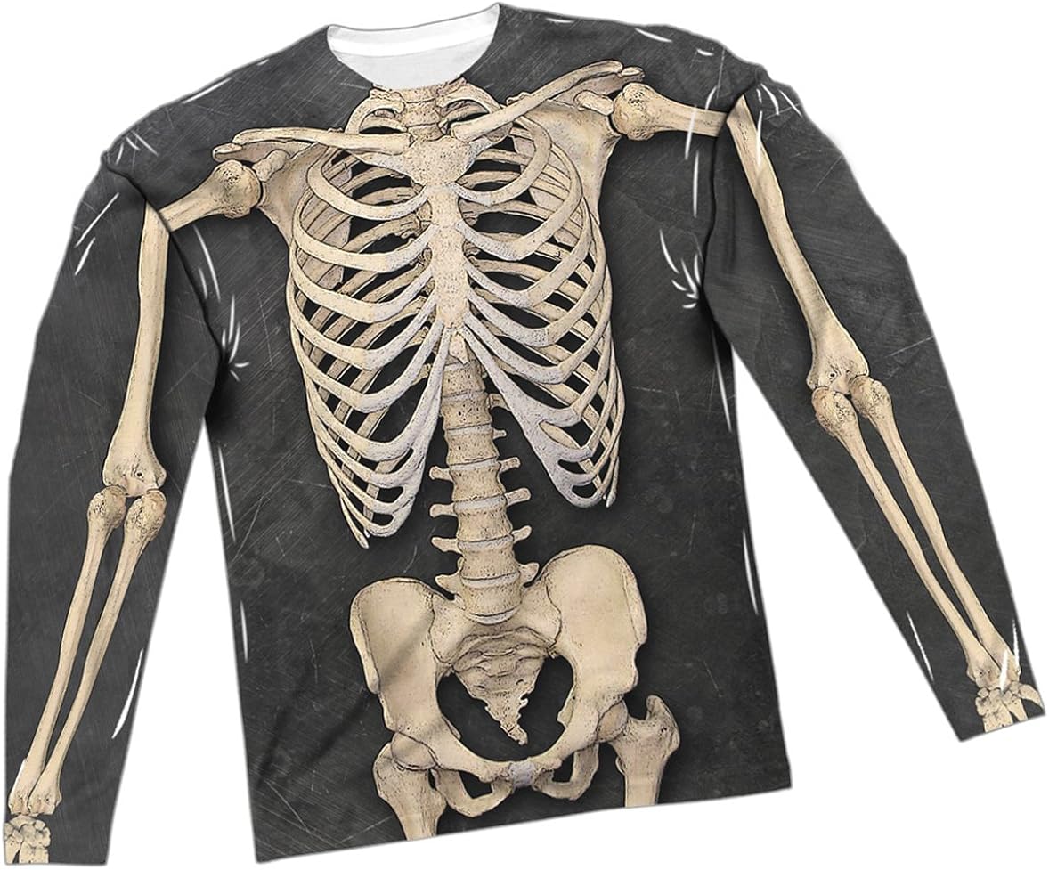 Skeleton Costume All-Over Long-Sleeve T-Shirt, XX-Large: Amazon.ca ...