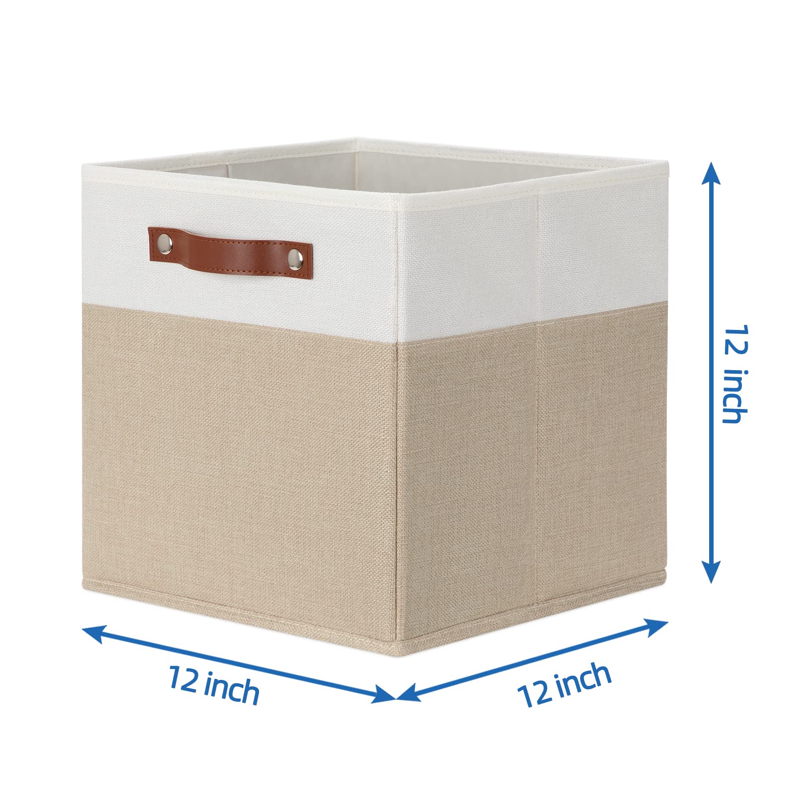 Temary Fabric Storage Cubes 12 Inch Cube Storage Bins 4Pack Empty Gift ...
