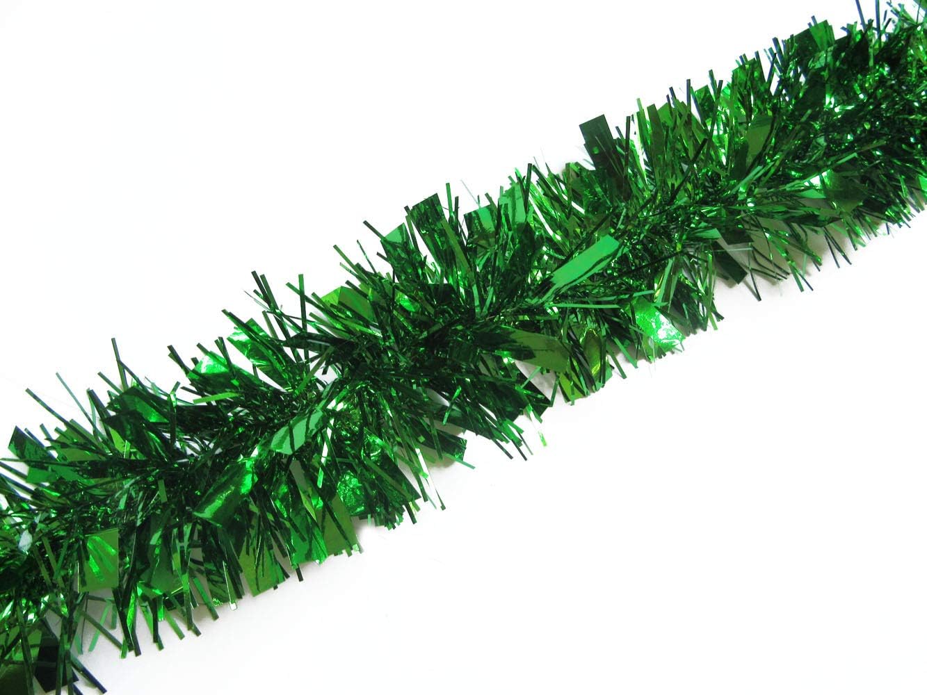 Amazon.com: YYCRAFT Emerald Green Metallic Twist Garland - 3" x 10 ...